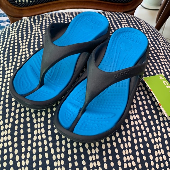 CROCS | Shoes | Crocs Athens Ii Rare Navyocean Blue Flip Flops | Poshmark